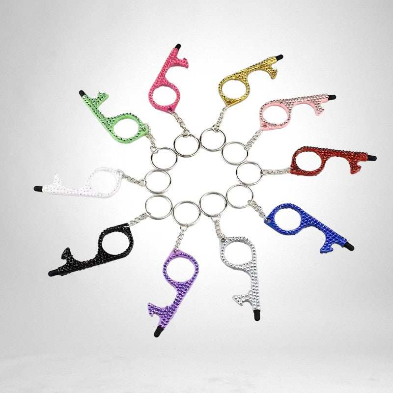 BLING-it Multitool Keychain Door Opener with Touchscreen Stylus and Bo ...